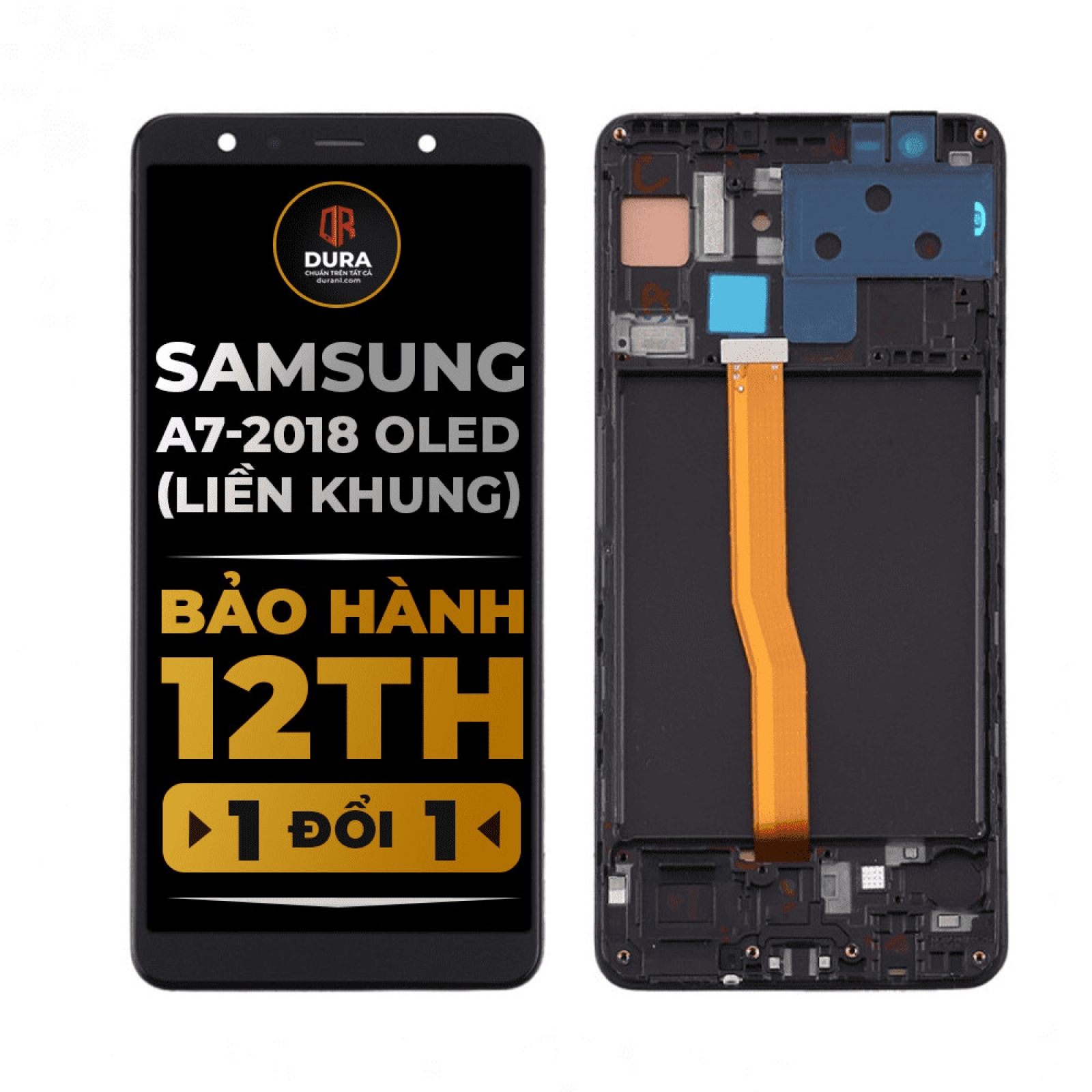 Bán sỉ lẻ màn hình DURA Samsung A7 (2018) Oled (Có Khung) giá rẻ tphcm
